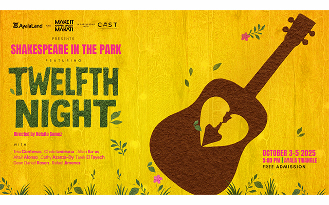 Catch Free Shows of Shakespeare's Twelfth Night In Makati This October